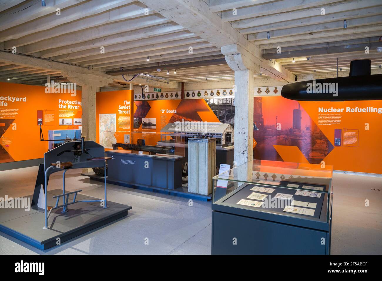 Scene inside the Steam, Steel and Submarines exhibition display at ...