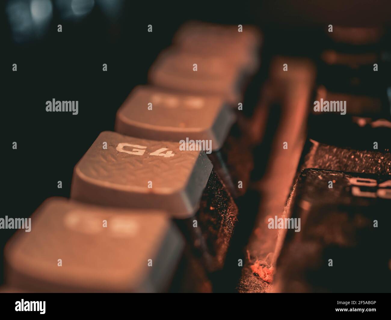dirty pc keyboard Stock Photo - Alamy