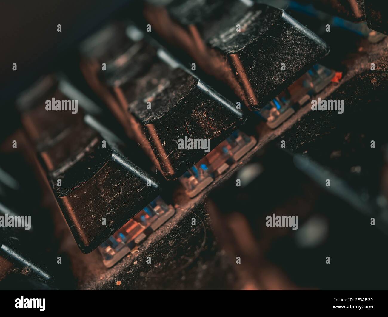 dirty pc keyboard Stock Photo - Alamy