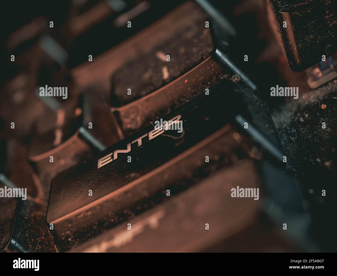 dirty pc keyboard Stock Photo - Alamy