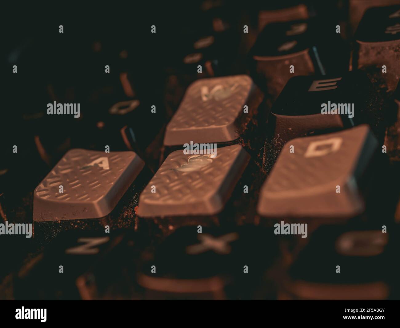 dirty pc keyboard Stock Photo - Alamy