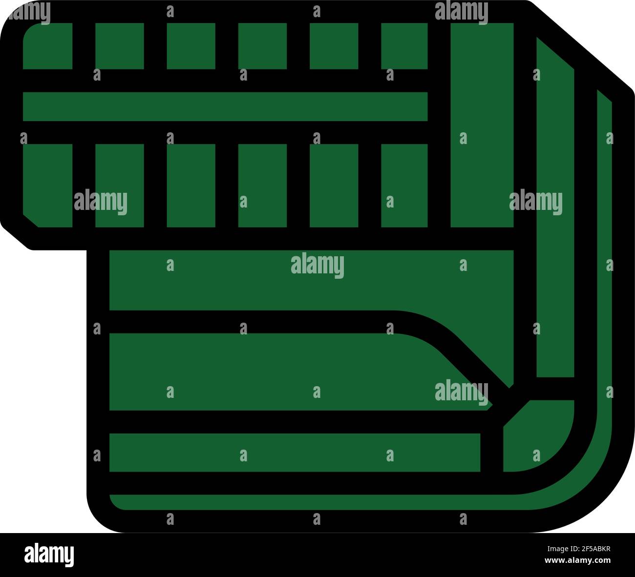 Craps Table Icon. Editable Bold Outline With Color Fill Design. Vector ...