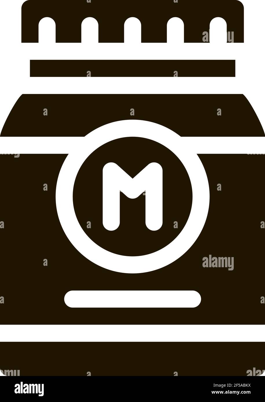 Mayonnaise spoon jar Stock Vector Images - Alamy