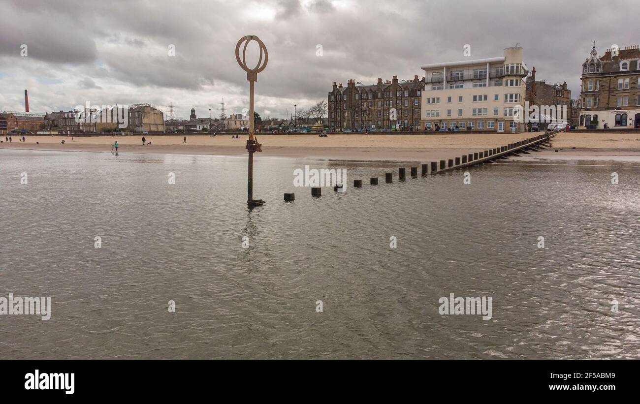 Aerial view of portobello beach hi-res stock photography and images - Alamy