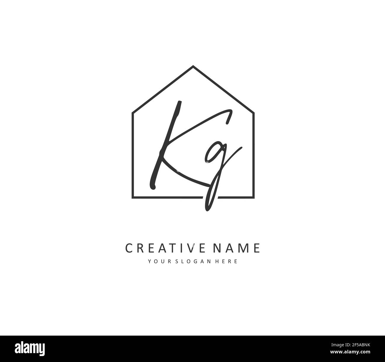 Kg initials logo Black and White Stock Photos & Images - Alamy