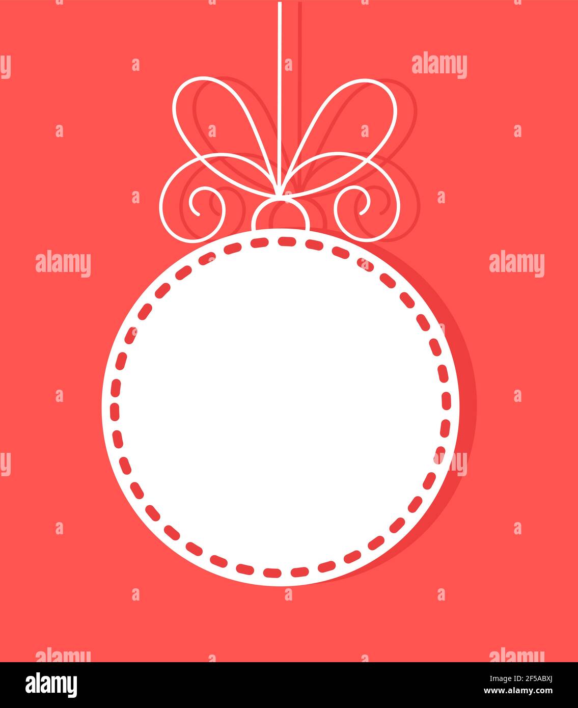Christmas flat design background card. Vector illustration Stock Vector ...