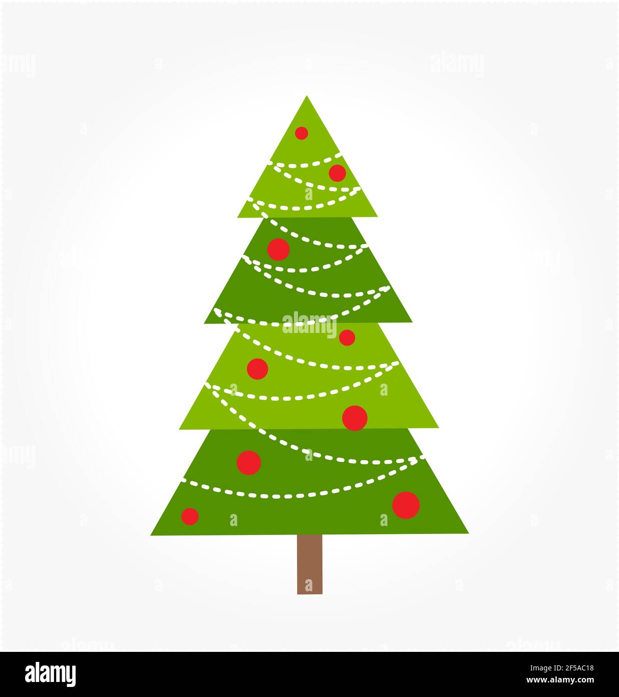 Christmas tree. Vector illustration Stock Vector Image & Art - Alamy