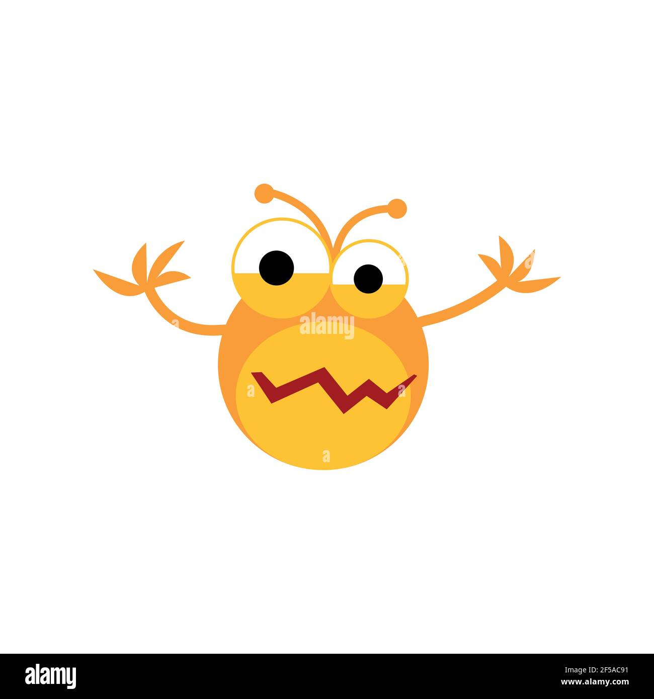 Vector virus isolated on white background, eps10 Stock Vector Image ...