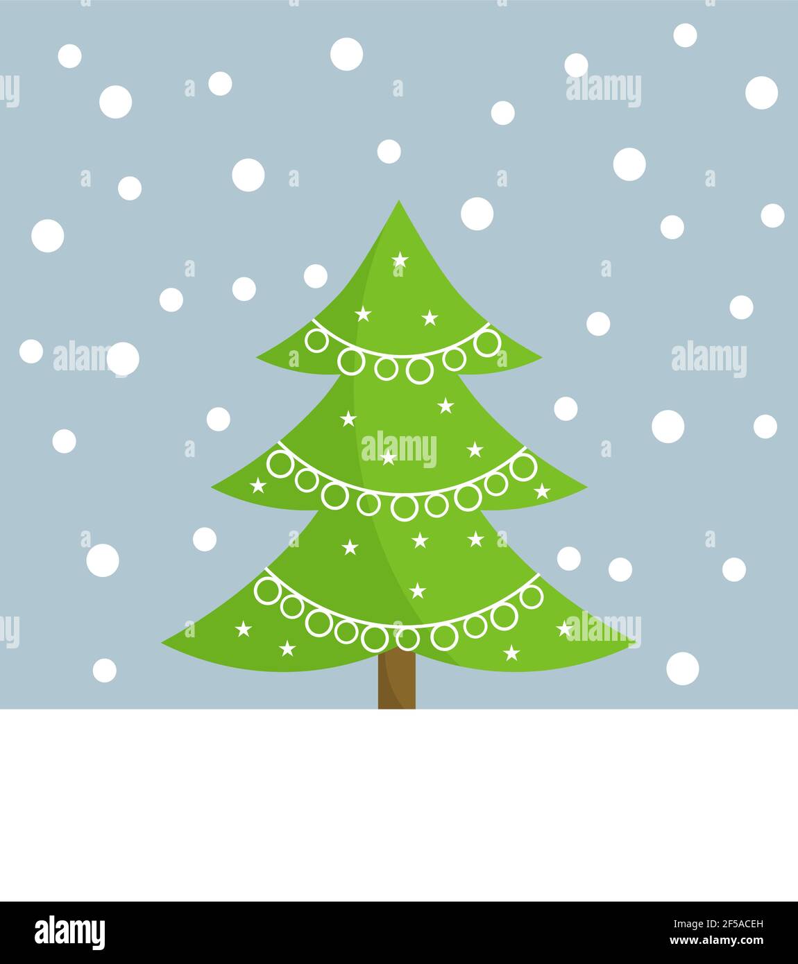 Christmas tree card. Vector illustration Stock Vector Image & Art - Alamy