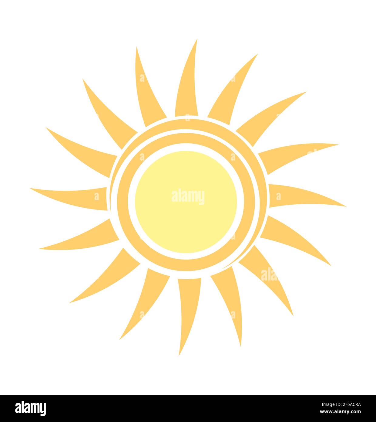 Symbolic sun icon. Vector illustration Stock Vector Image & Art - Alamy