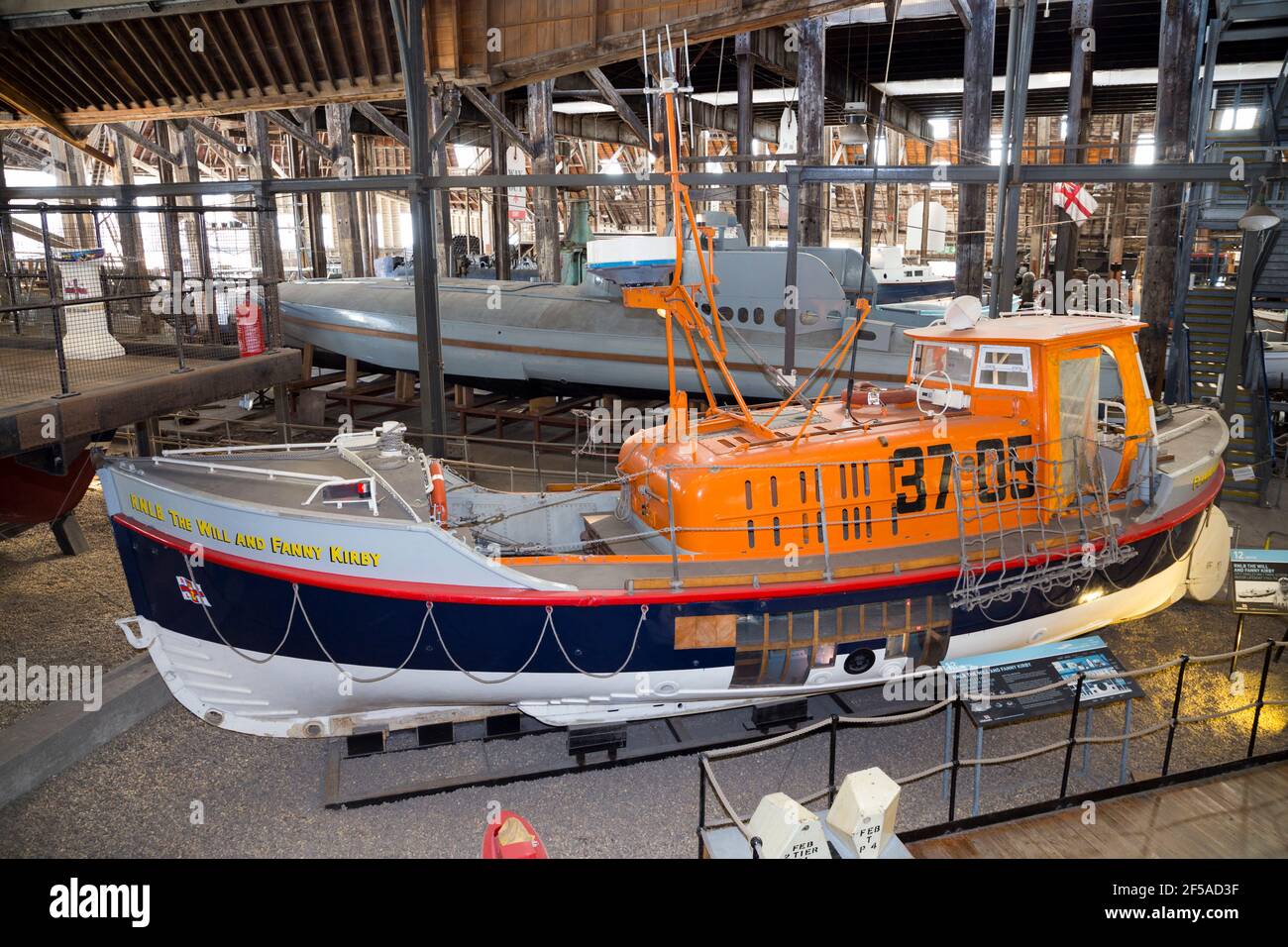Old vintage historic RNLB Lifeboat 'The Will and Fanny Kirby' on ...