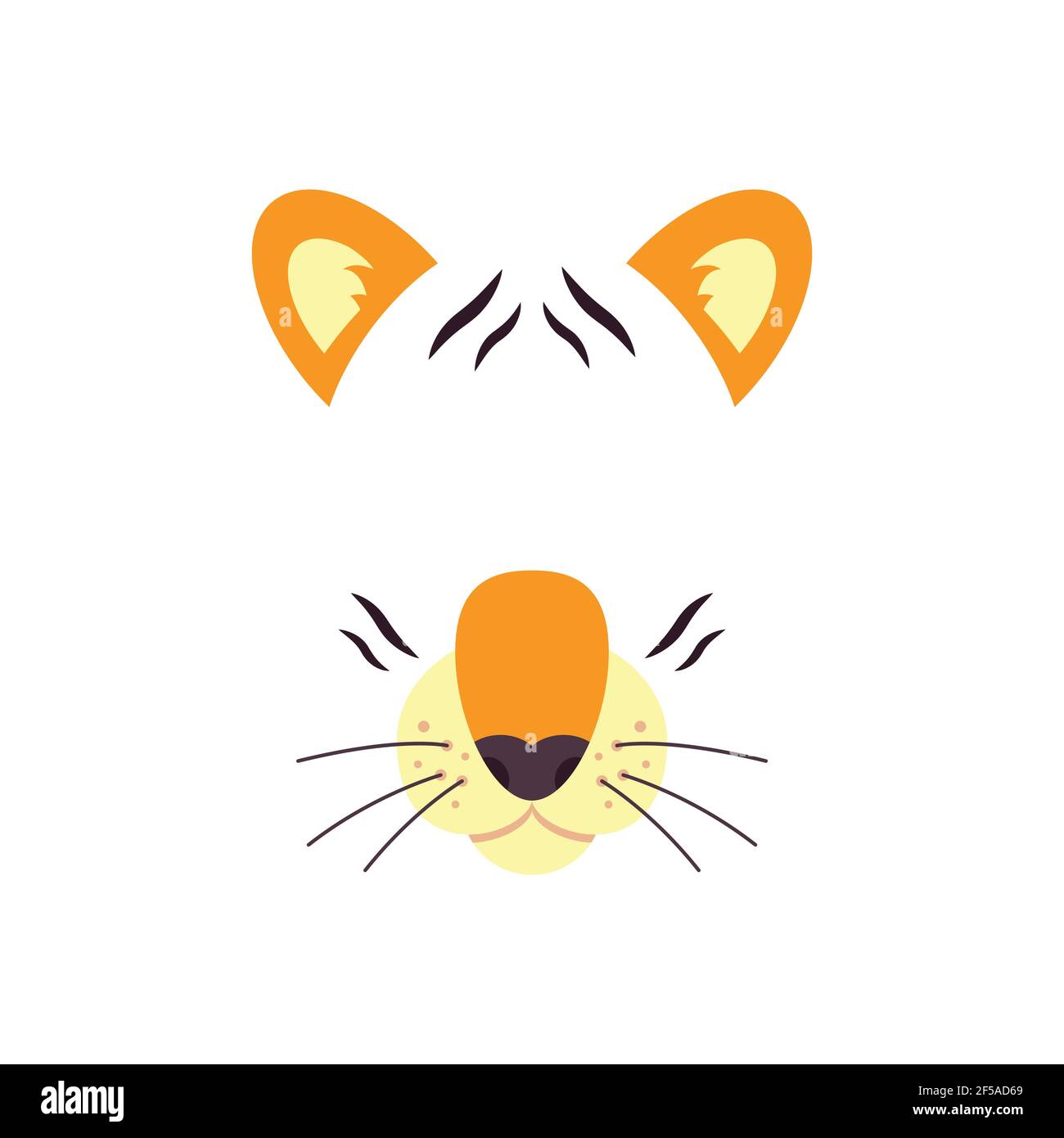 Tiger Clipart Mask Easy To Draw