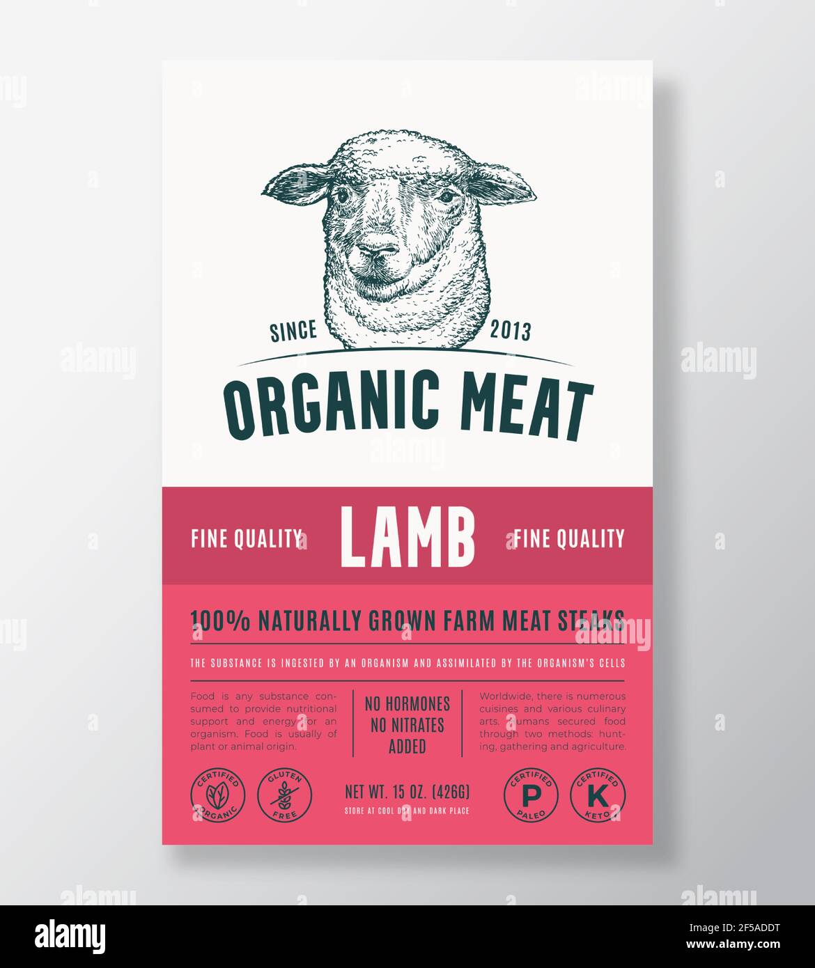 Grown lamb Stock Vector Images - Alamy