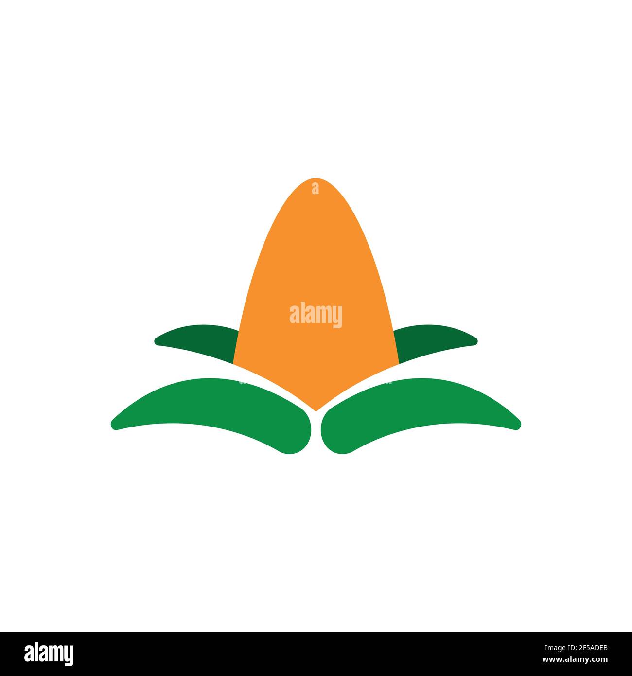 Corn logo. Vector illustration isolated on white background Stock ...