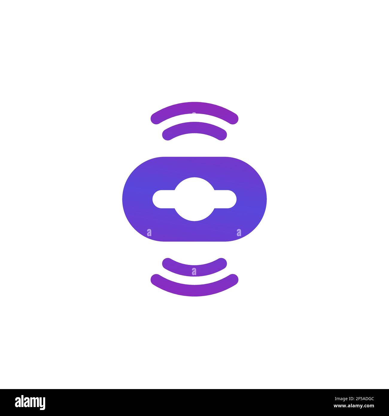 Sensor icon on white, vector logo design Stock Vector Image & Art - Alamy