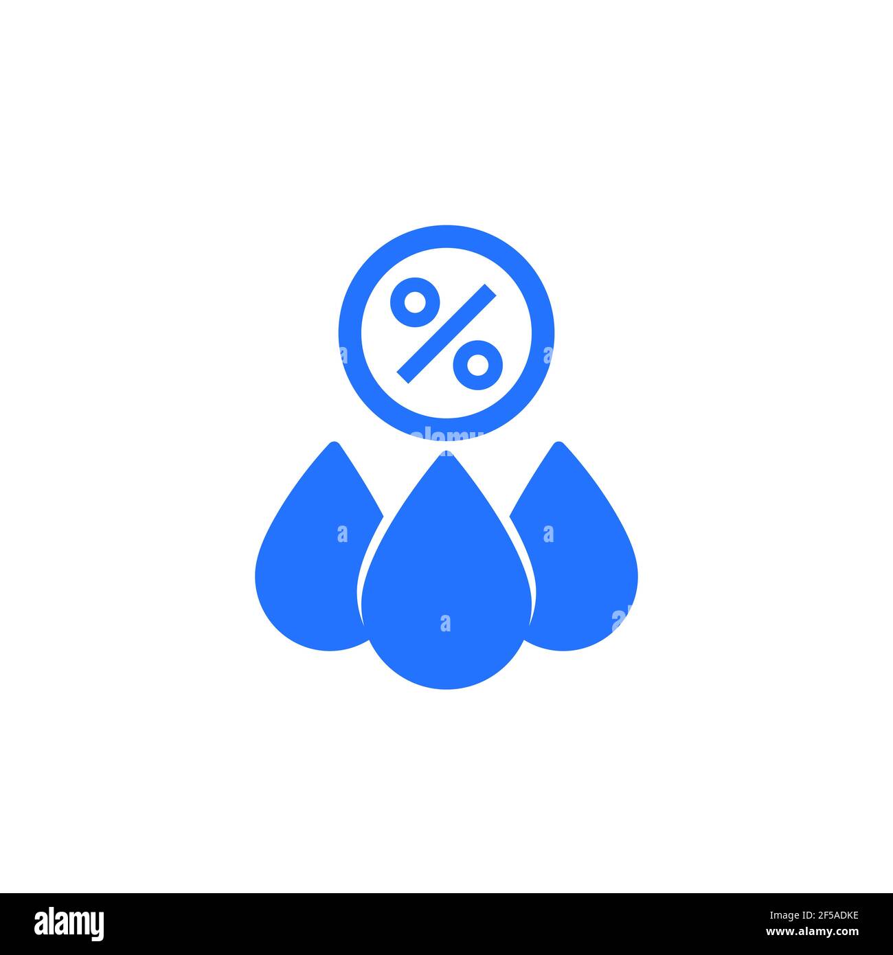 Humidity icon, drops and percent Stock Vector Image & Art - Alamy