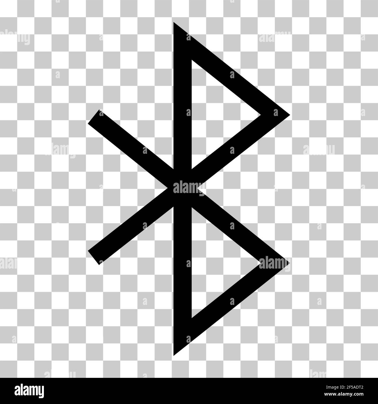 Bluetooth icon logo Black and White Stock Photos & Images - Alamy