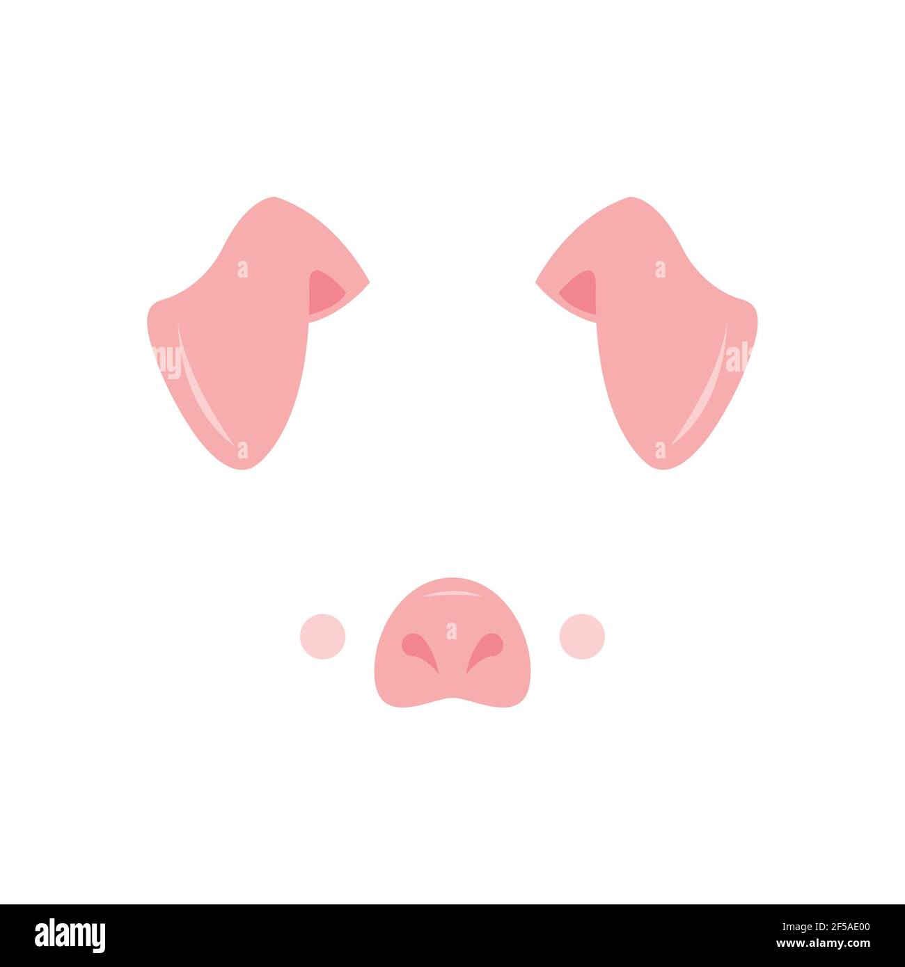 Be a pig at the party. Mask. Vector illustration isolated on white ...