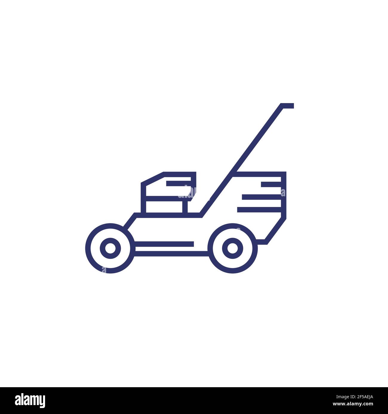 Mower line icon outline Stock Vector Images - Alamy