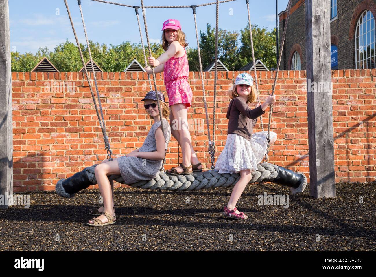 Ten year old girl swing hi-res stock photography and images - Alamy
