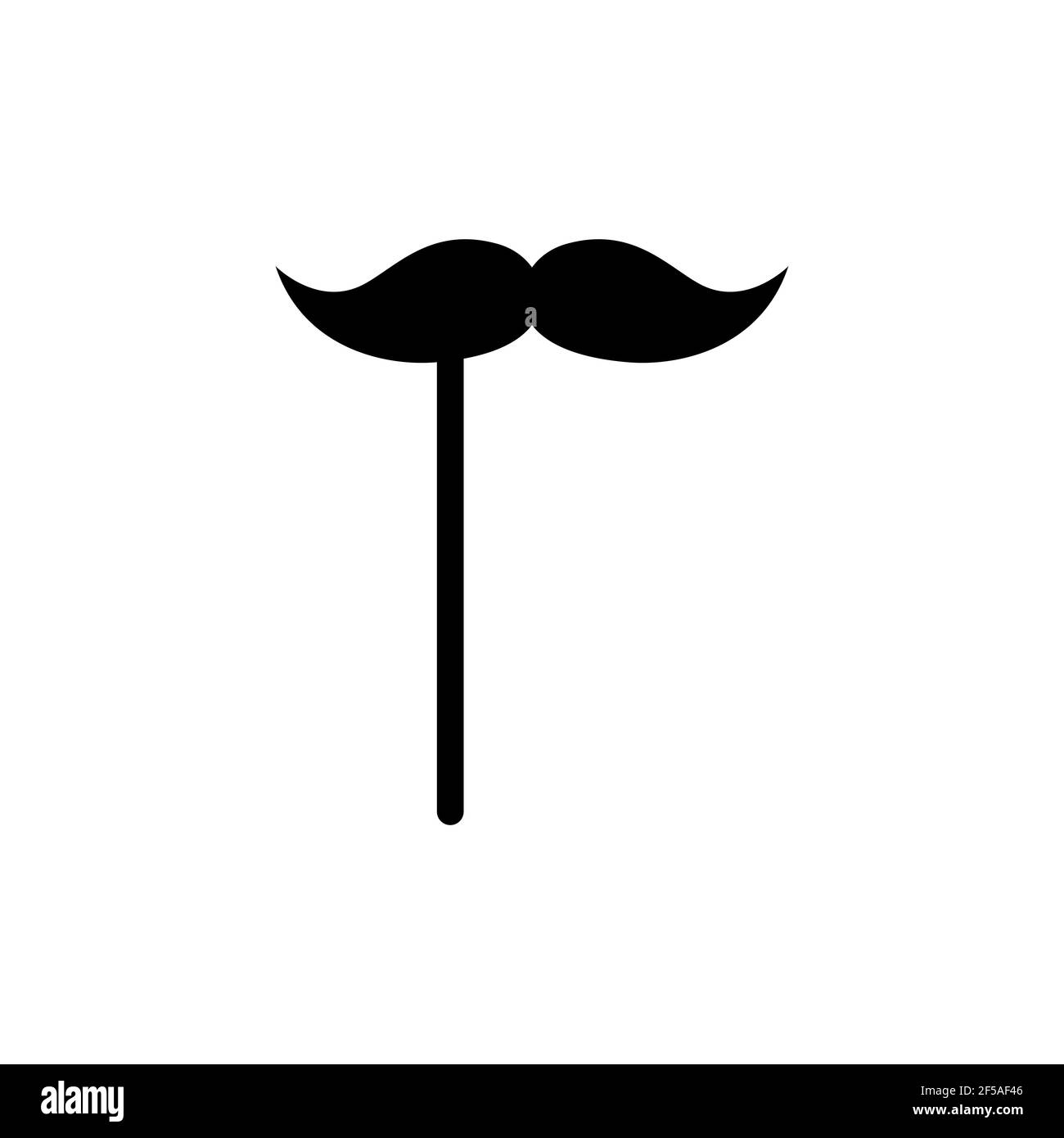 Mustaches on stick Stock Vector Images - Alamy