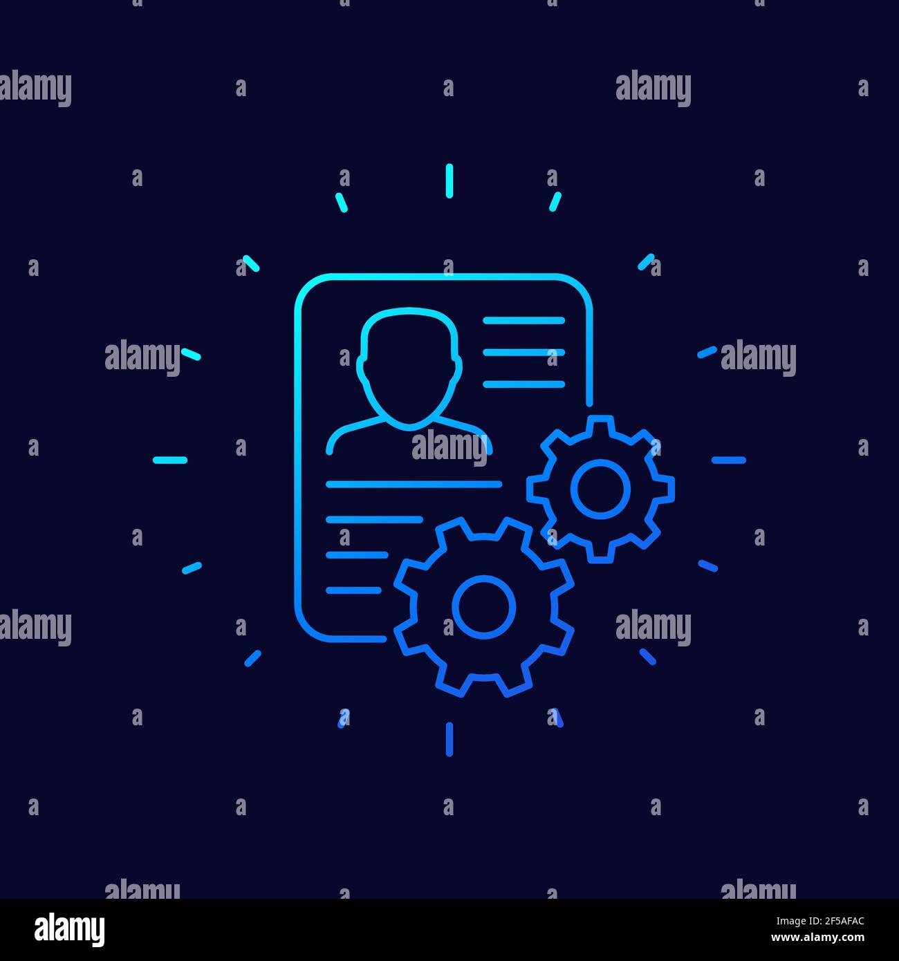 Linear profile user settings hi-res stock photography and images - Alamy