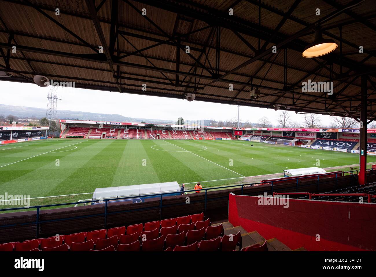 Whaddon Road (The Jonny Rocks Stadium). Cheltenham Town F.C Stock Photo ...