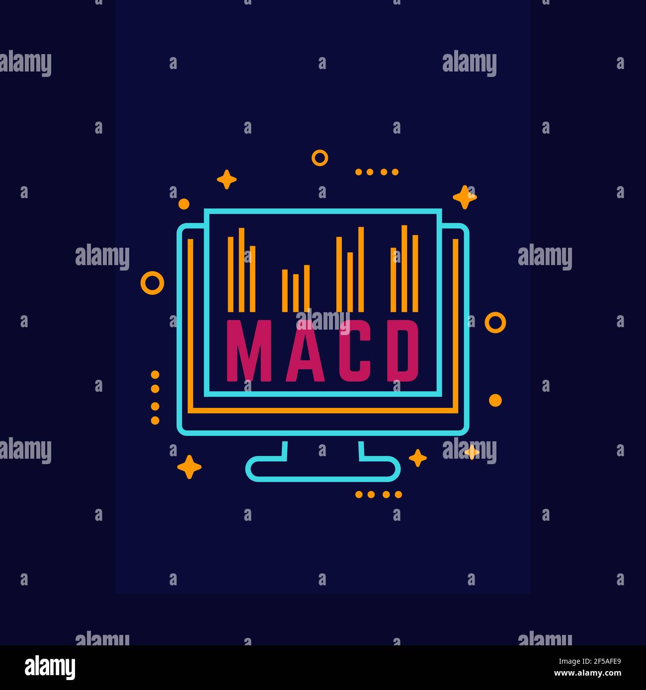 MACD trading indicator vector icon Stock Vector Image & Art - Alamy