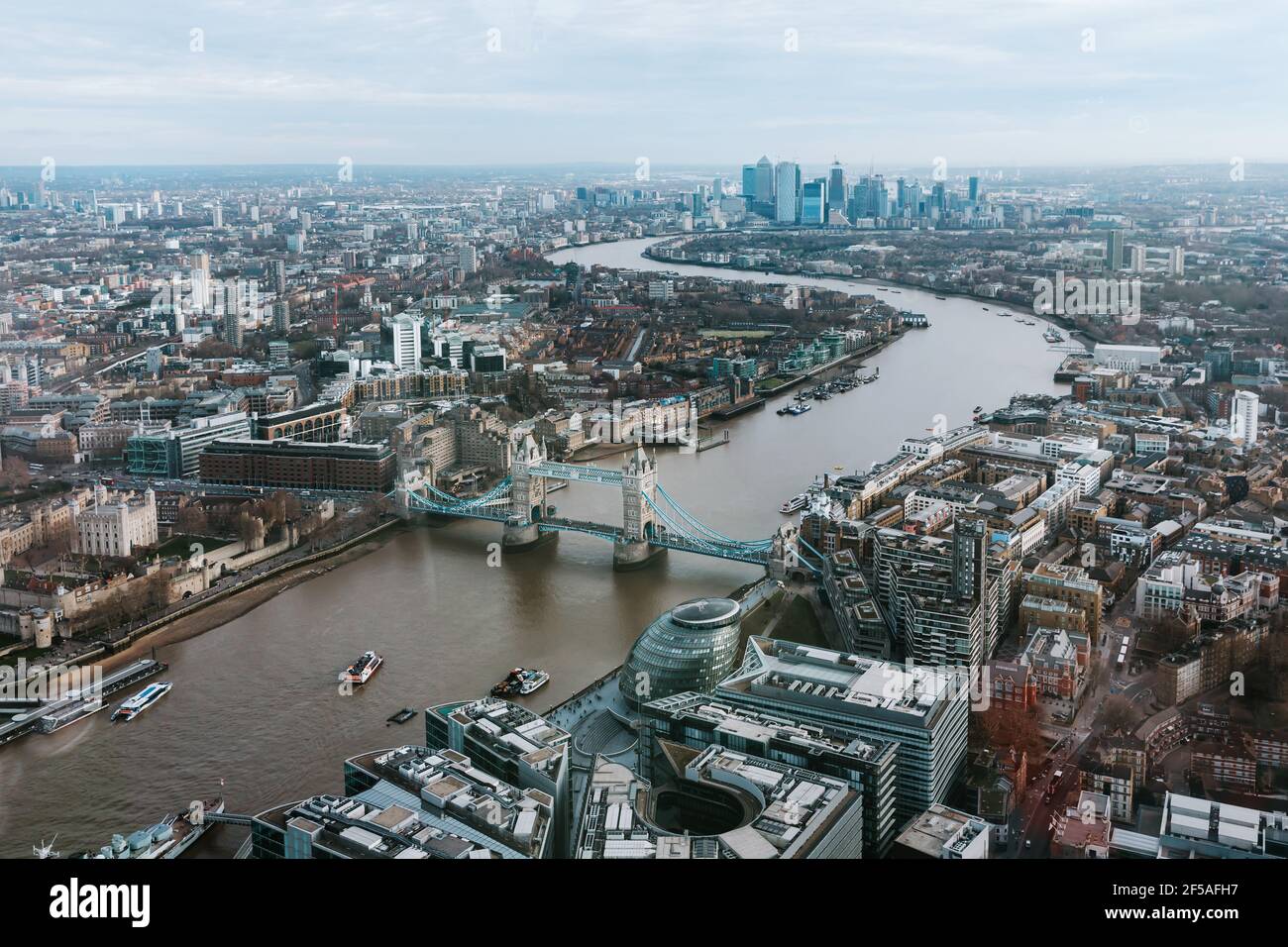 View of London City Skyline from Above Stock Photo - Alamy
