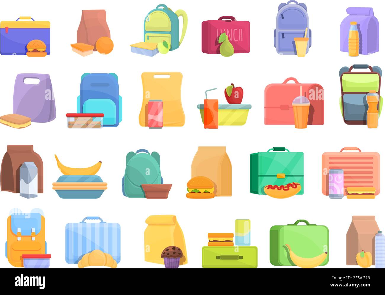 School breakfast icon. Cartoon of school breakfast vector icon for web ...