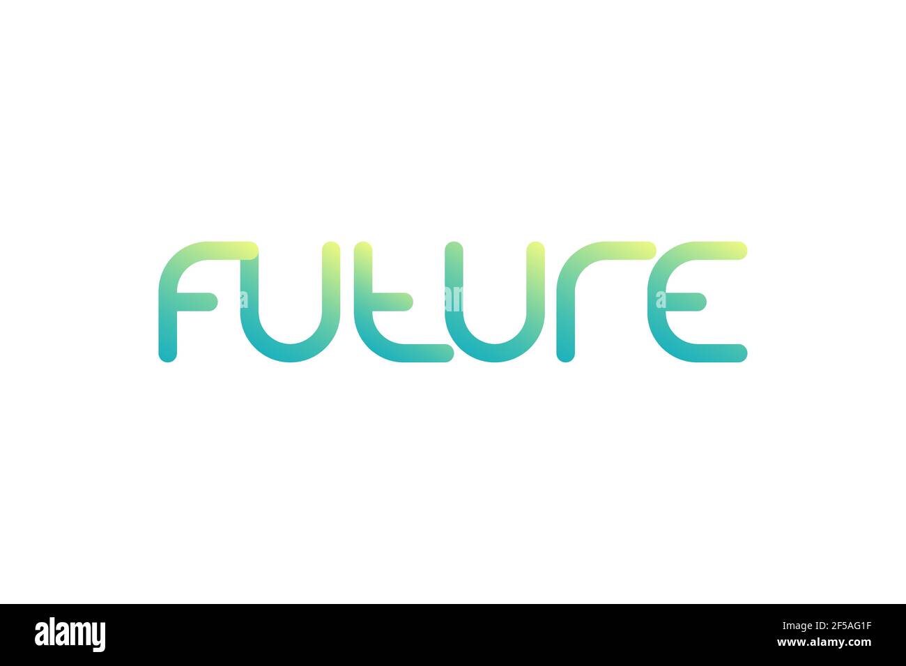 Future vector logo, minimal design with gradient Stock Vector Image ...