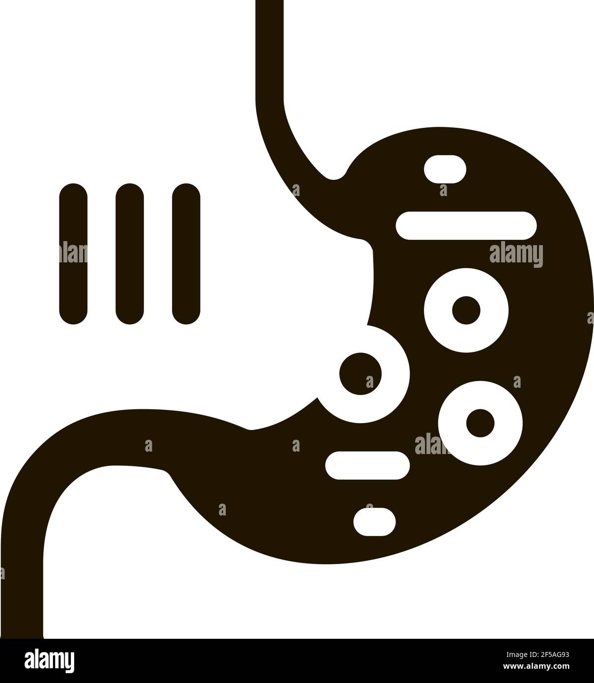 detection of infection in stomach icon Vector Glyph Illustration Stock ...