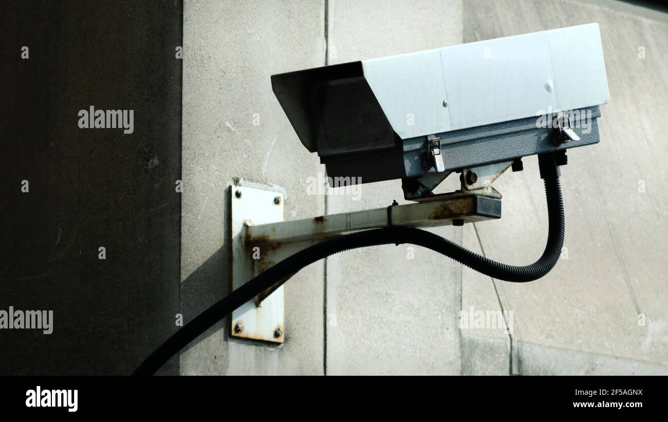 Close Circuit Security Camera or CCTV at entrance of building Stock ...