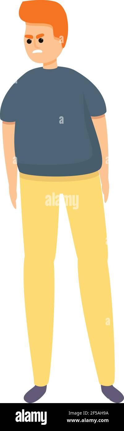 Obese boy icon. Cartoon of obese boy vector icon for web design ...