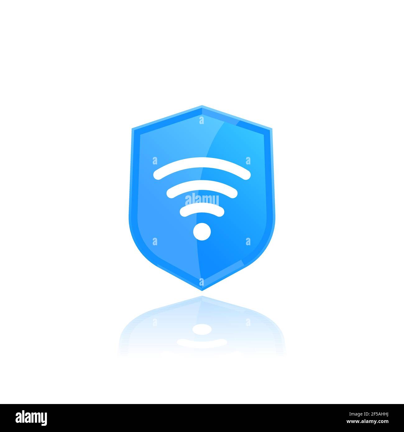 Protected wi-fi connection vector icon Stock Vector Image & Art - Alamy
