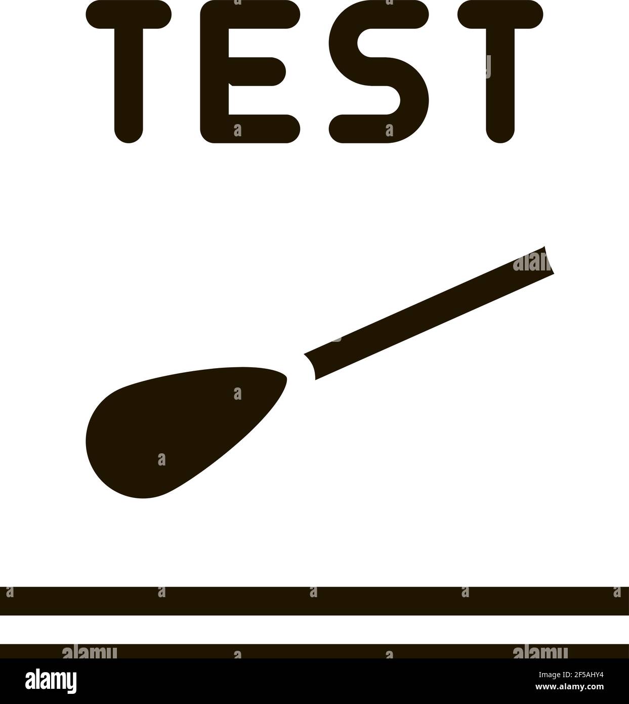 Skin Dermatitis Test Icon Vector Glyph Illustration Stock Vector Image