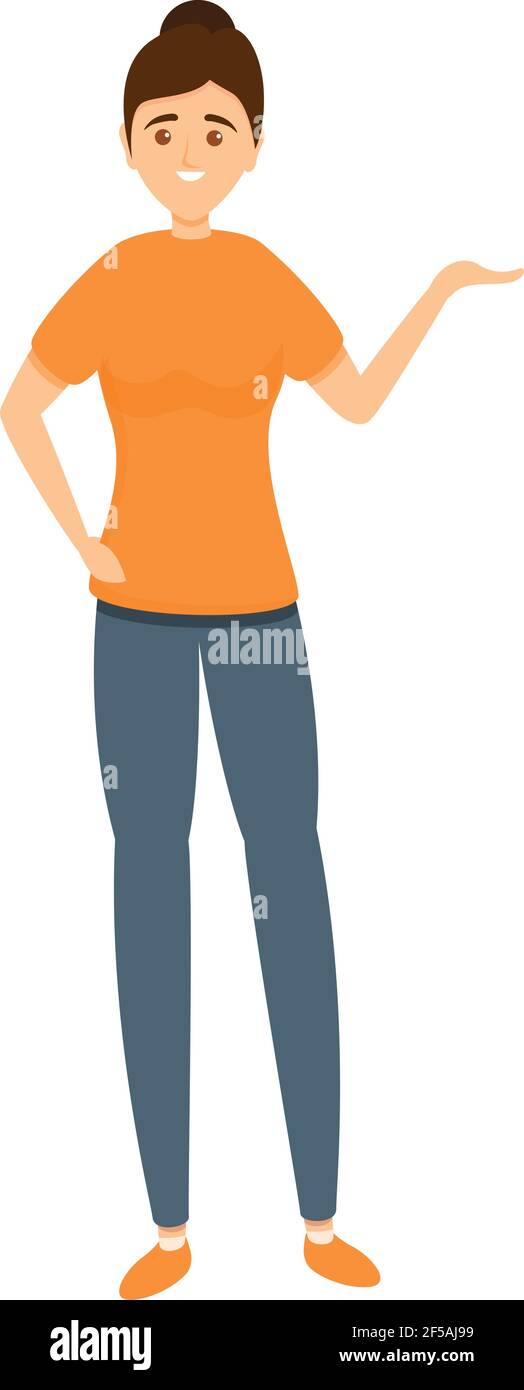 Fit woman body icon. Cartoon of fit woman body vector icon for web ...