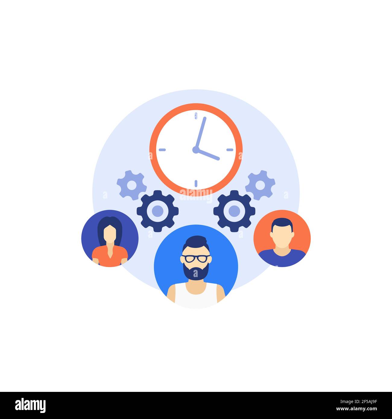 Hr project management concept Stock Vector Images - Alamy