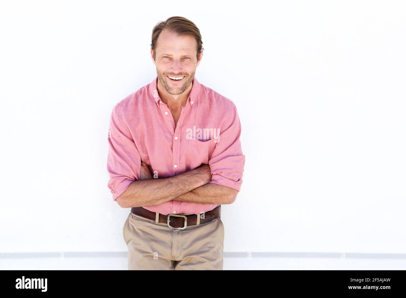 Smiling adult male model hi-res stock photography and images - Alamy