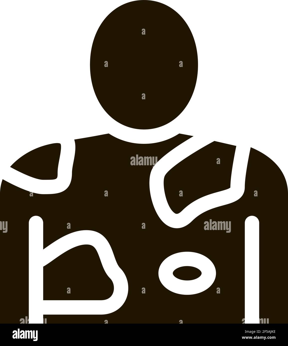 vitiligo problem icon Vector Glyph Illustration Stock Vector Image ...