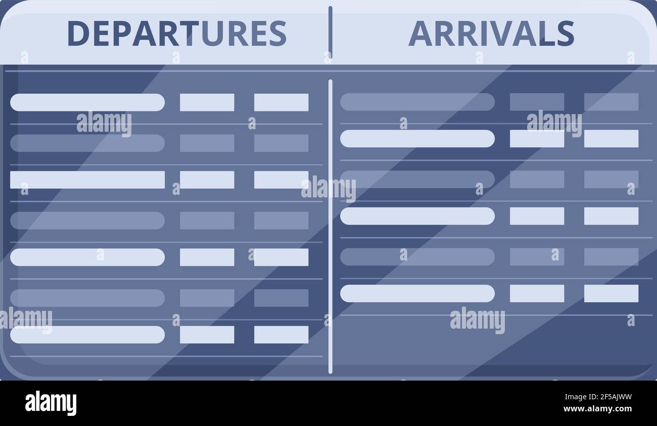 Airport screen icon. Cartoon of airport screen vector icon for web ...