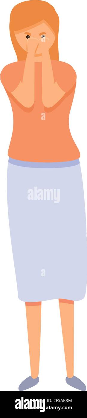 Disobedient girl icon. Cartoon of disobedient girl vector icon for web ...