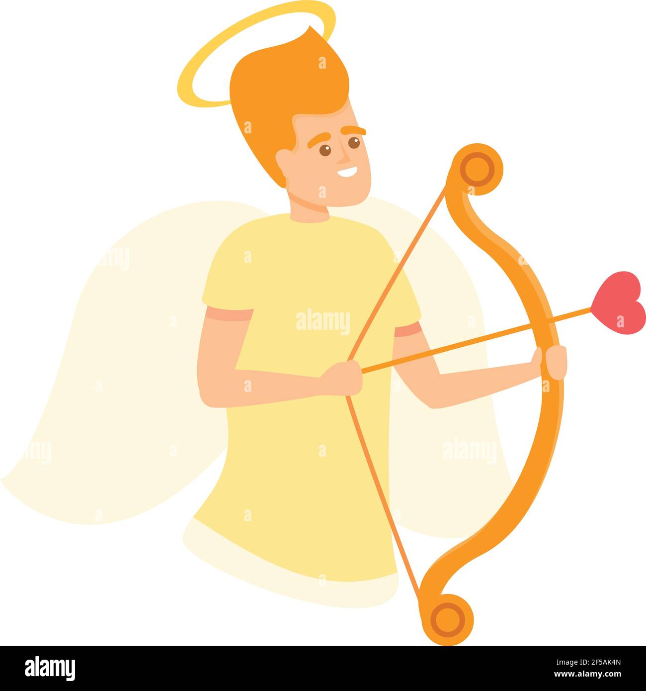Angel cupid icon. Cartoon of angel cupid vector icon for web design ...