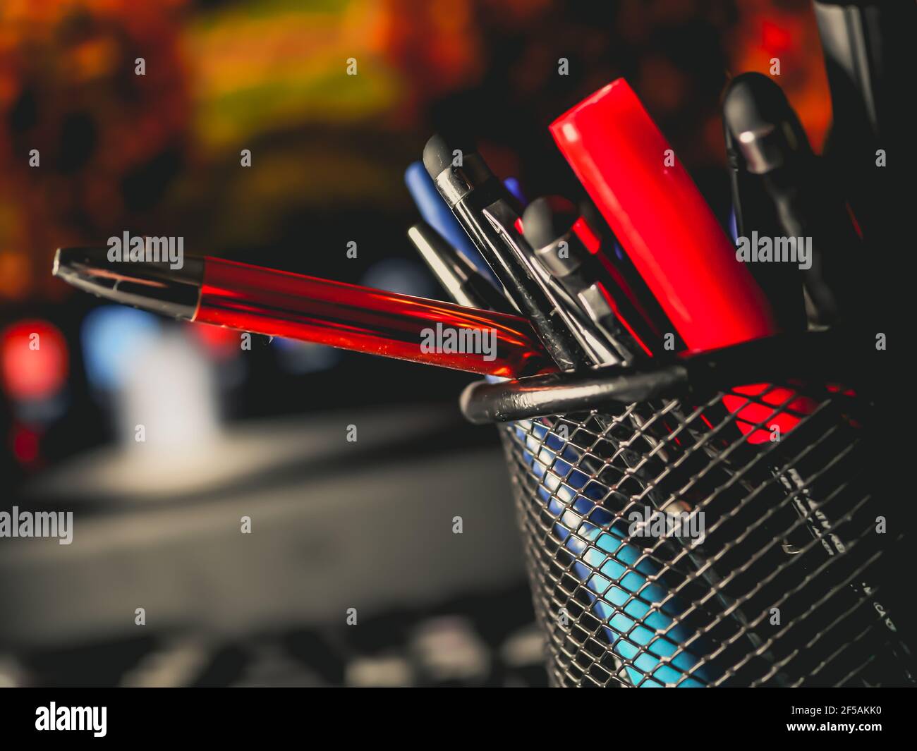 stationary pen pencil Stock Photo - Alamy