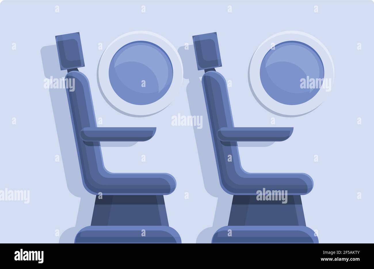 Plane seats icon. Cartoon of plane seats vector icon for web design ...