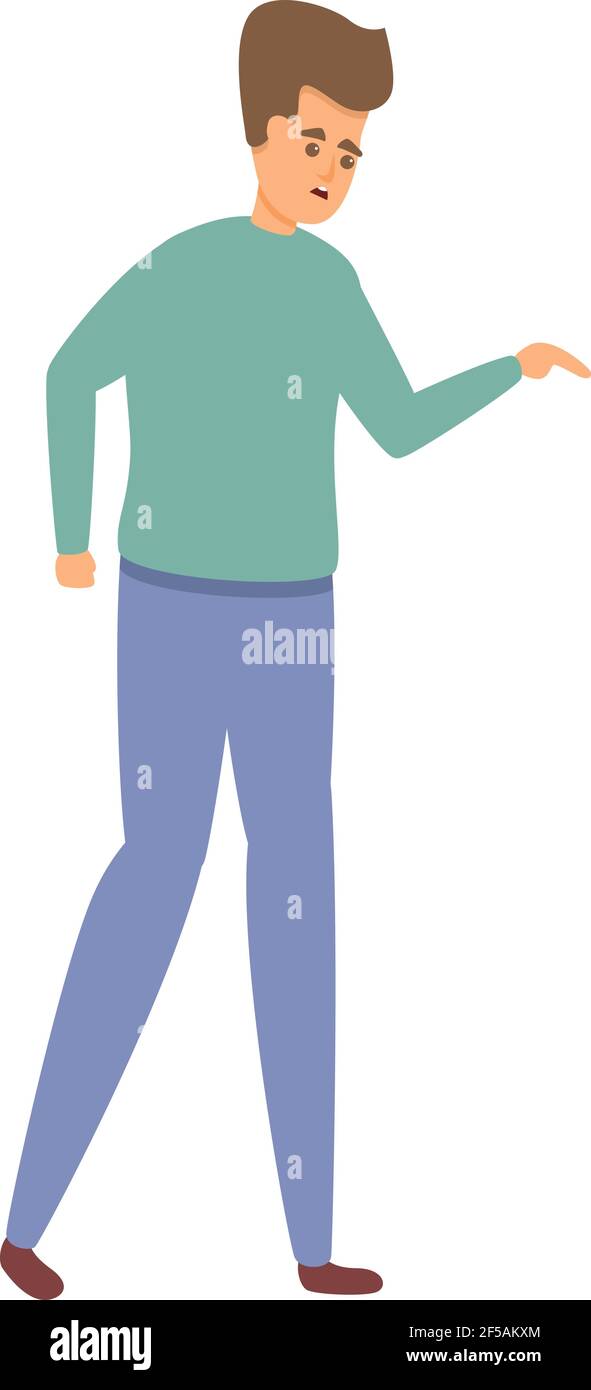 Disordered boy icon. Cartoon of disordered boy vector icon for web ...