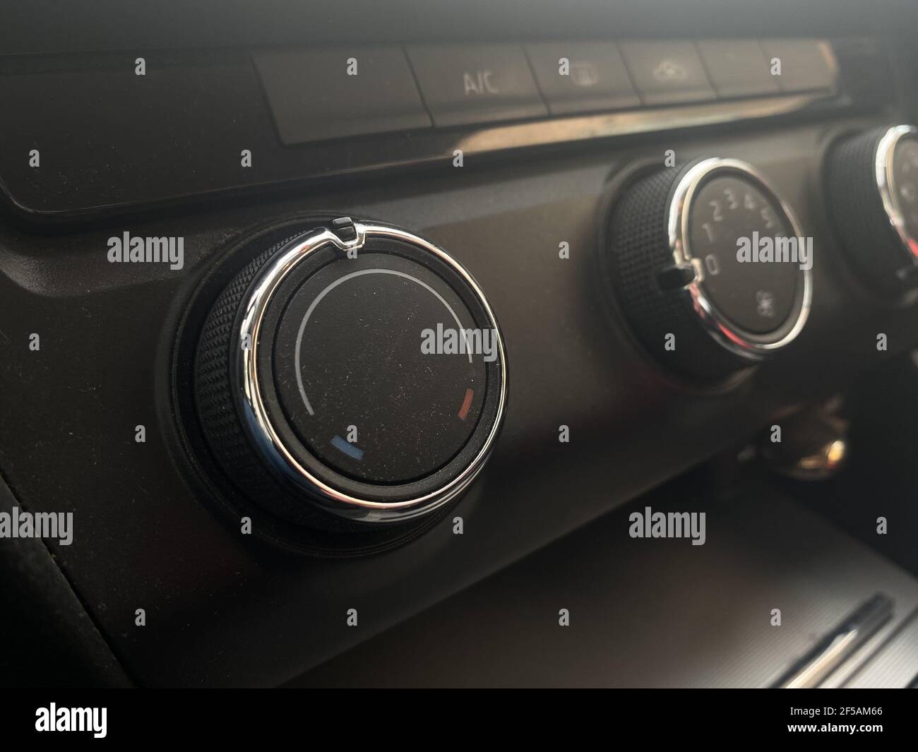 Air conditioning system panel in a car Stock Photo - Alamy