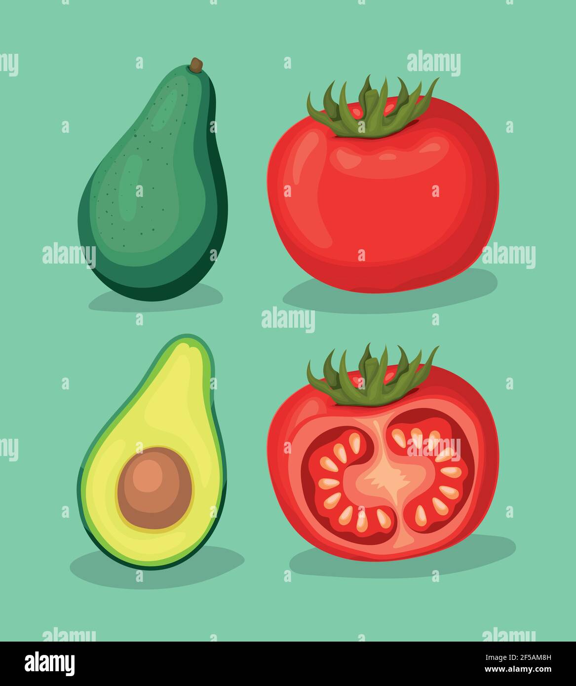 fresh vegetables icons Stock Vector Image & Art - Alamy