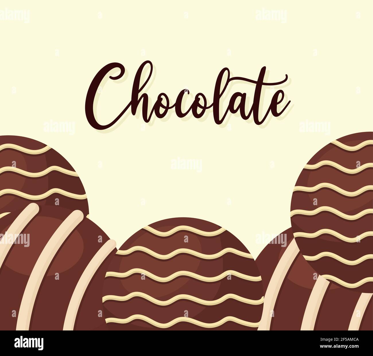 cute chocolate card Stock Vector Image & Art - Alamy