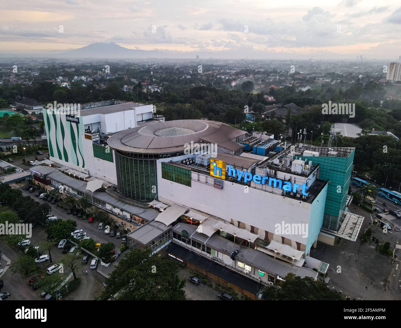 Aerial view of Hypermart, Hypermart is a Largest shopping mall in ...
